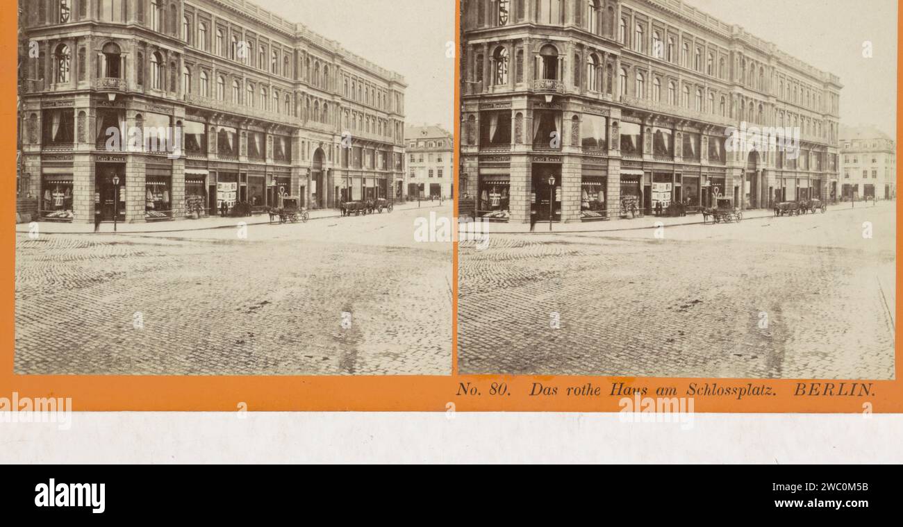 Het Rote Schloss department store on Schloßplatz, Berlin, Johann ...