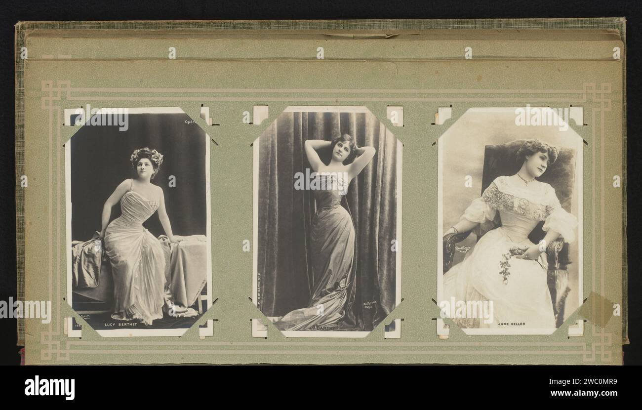 Portraits of Lucy Berthet, Gilda Darthy and Jane Heller, Ch. Reutlinger ...