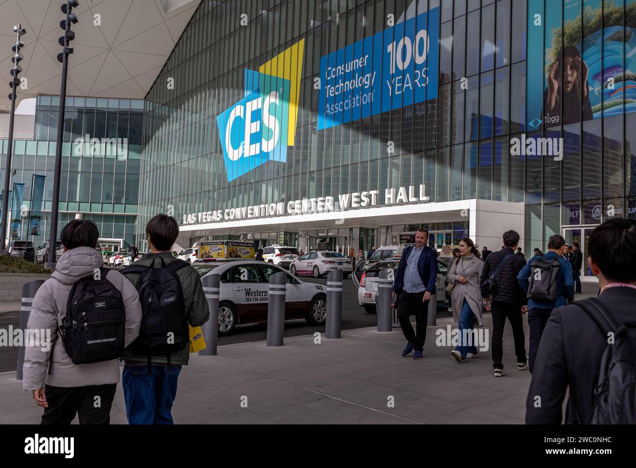 Las Vegas, USA. 12th Jan, 2024. The CES Logo, celebrating 100 years of ...