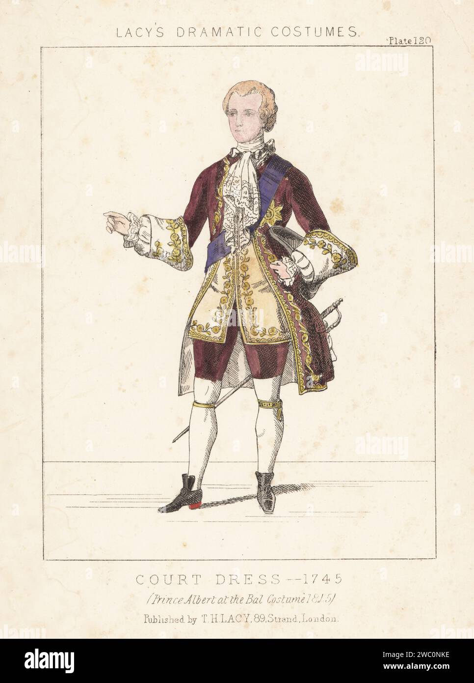 Prince Albert in court dress of 1745 at the annual Bal Costumé (Fancy ...