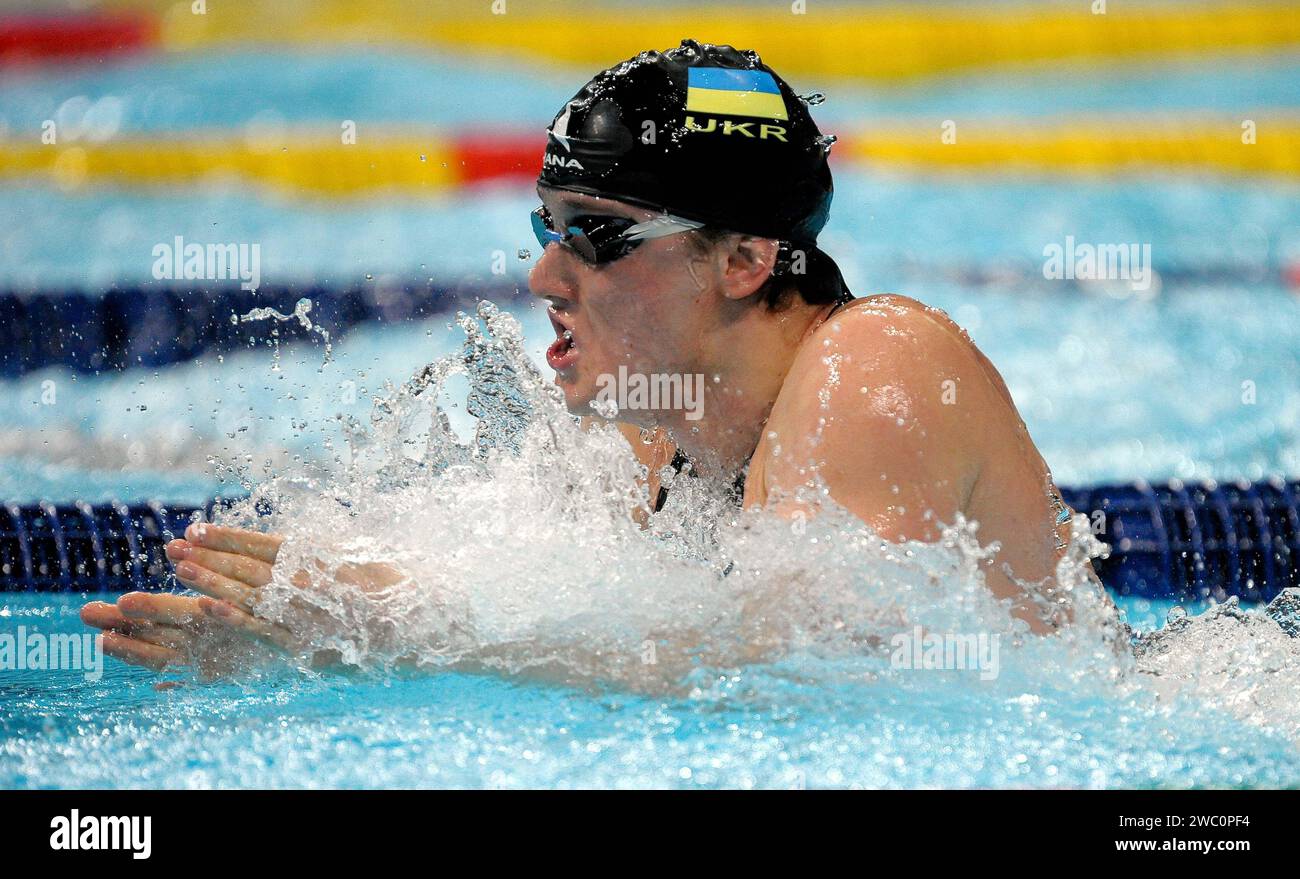 Competitors in the World Short Course Swimming Championships at the MEN ...