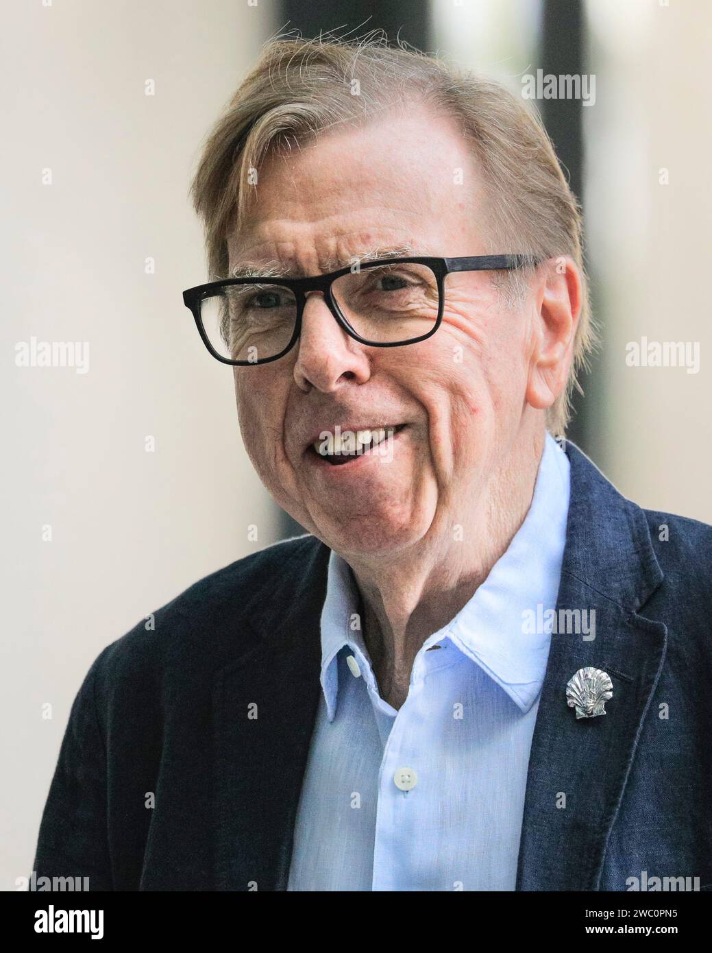 Timothy Spall, English actor and presenter, at the BBC in London ...