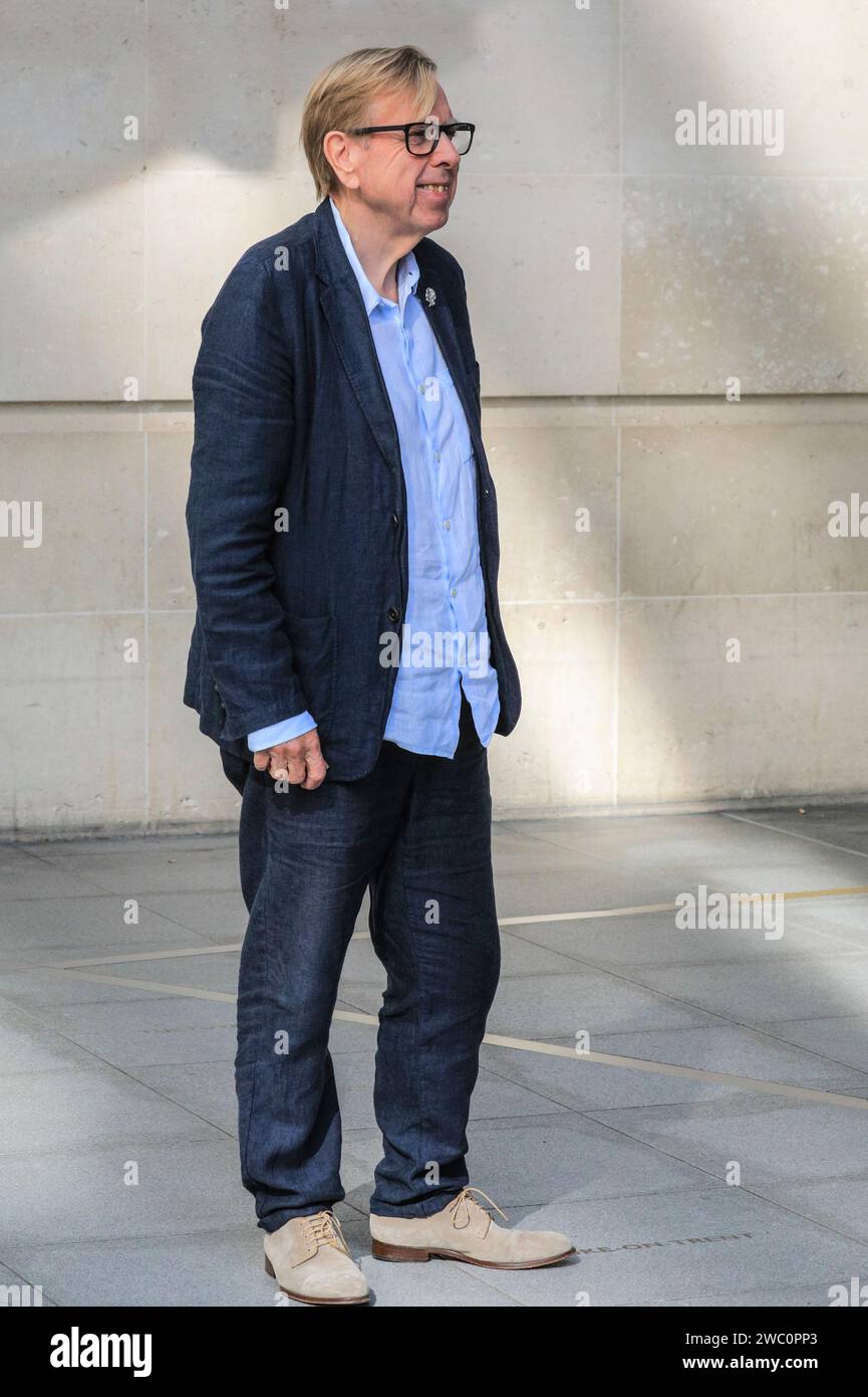 Timothy Spall, English actor and presenter, at the BBC in London ...
