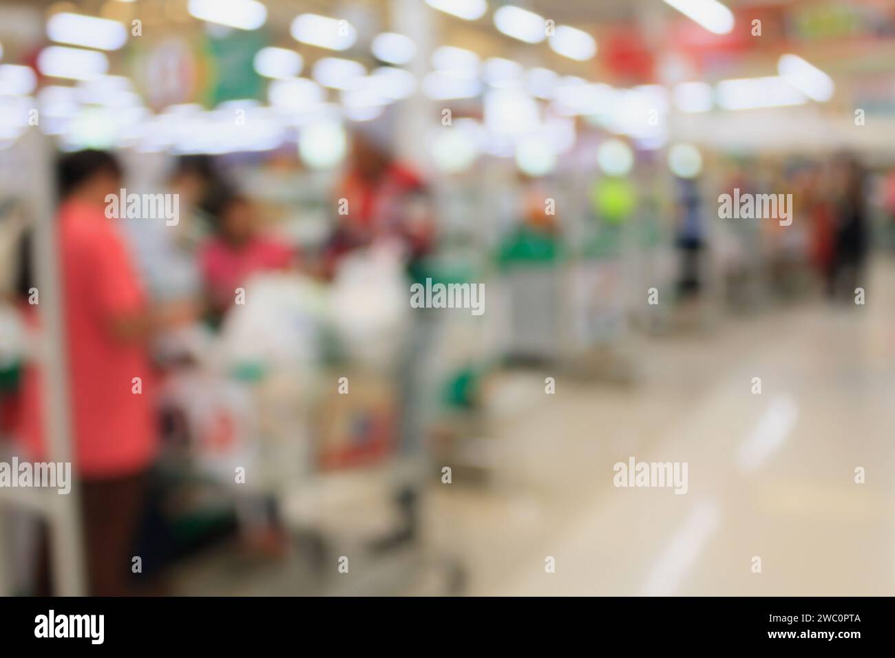 Checkout line queue cashier customers hi-res stock photography and ...
