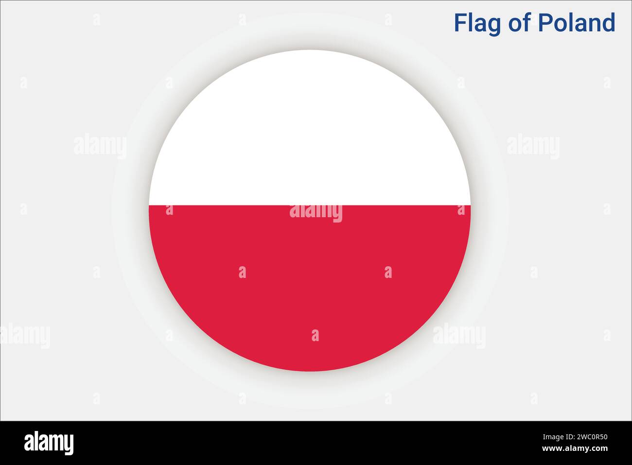 High detailed flag of Poland. National Poland flag. Europe. 3D ...