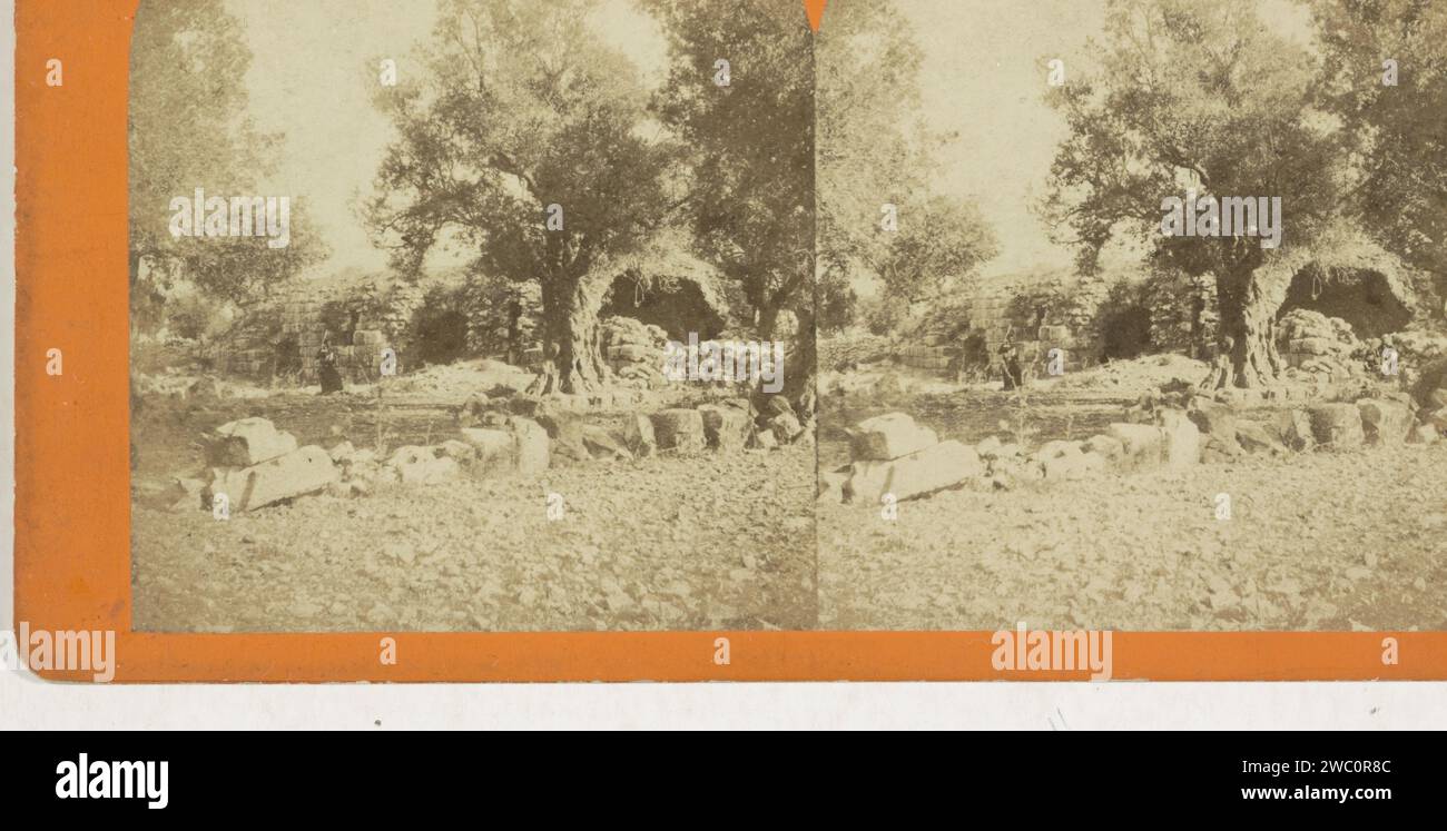 Ruins of Emmaus Nicopolis, Israel, Anonymous, 1868 - 1890 stereograph ...