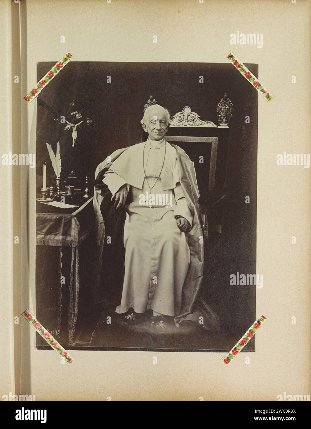 Portrait of Pope Leo XIII, sitting, from before, 1878 - 1900 photograph ...