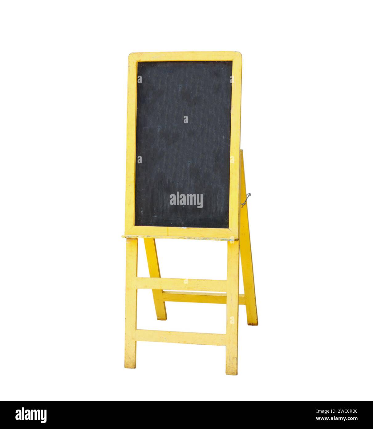 Empty menu board stand sign isolated on white background Stock Photo ...