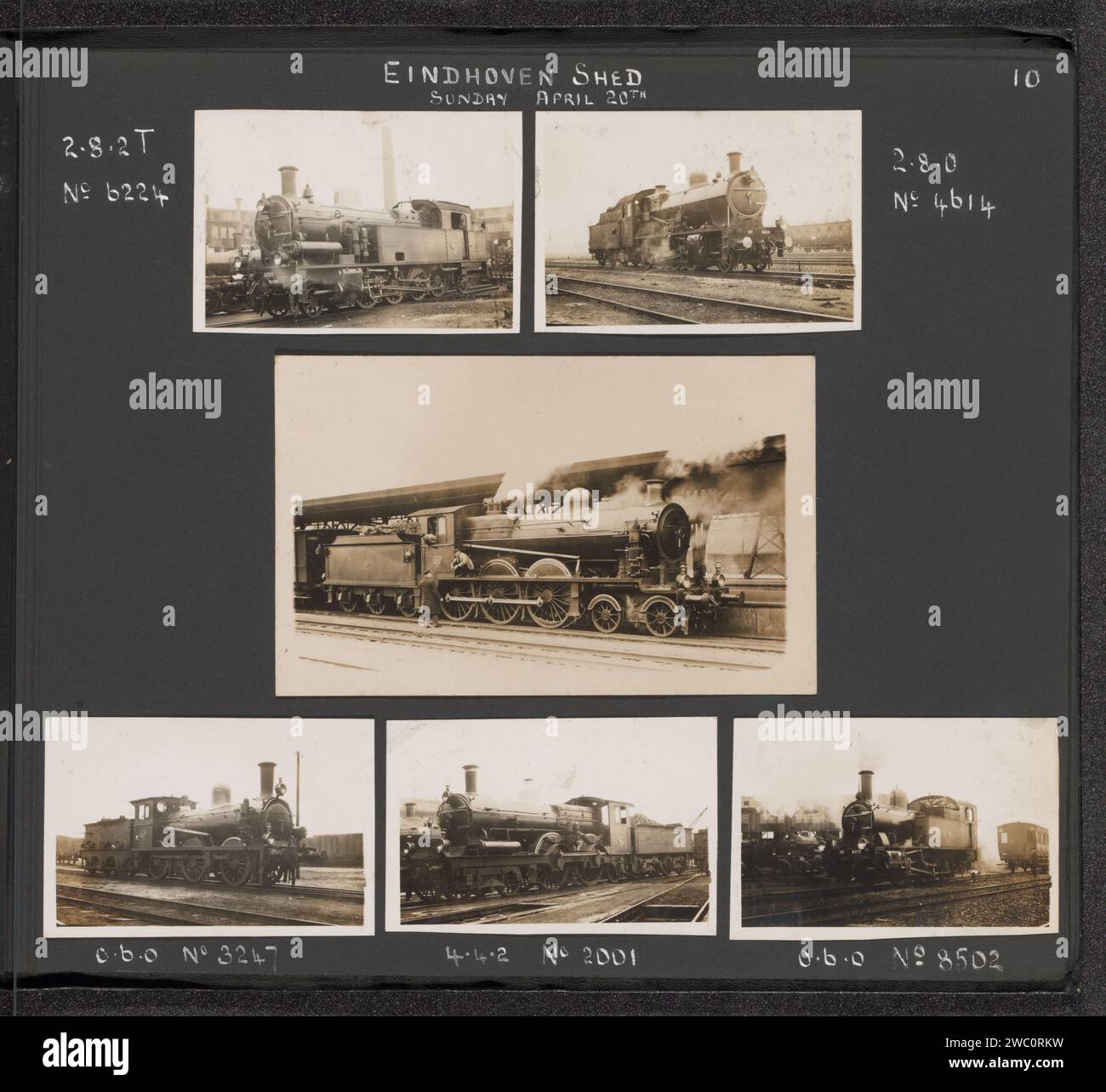 Locomotives on railway yard of Eindhoven (2), 1930 photograph Album ...