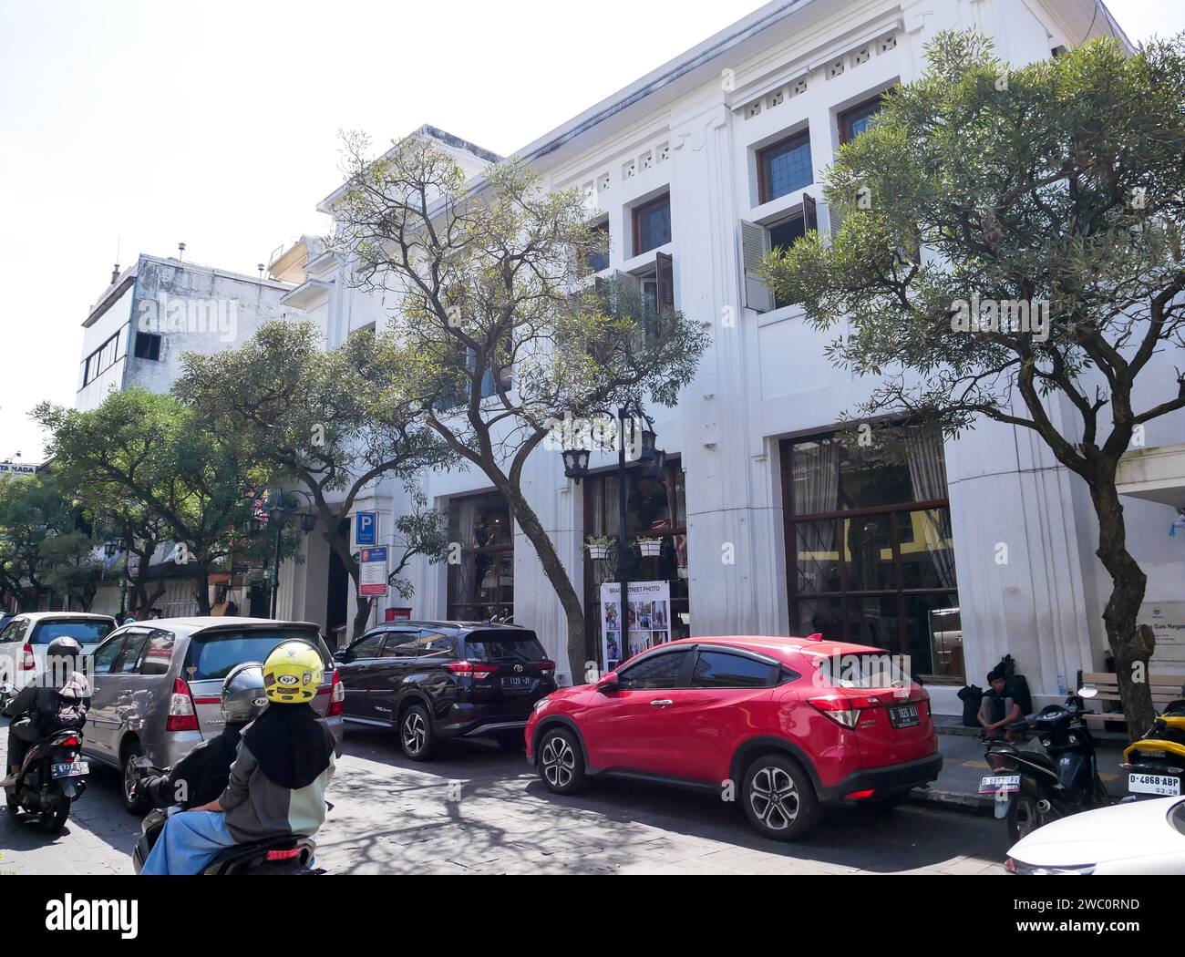 Braga Street in Bandung City, West Java, Indonesia is a popular ...