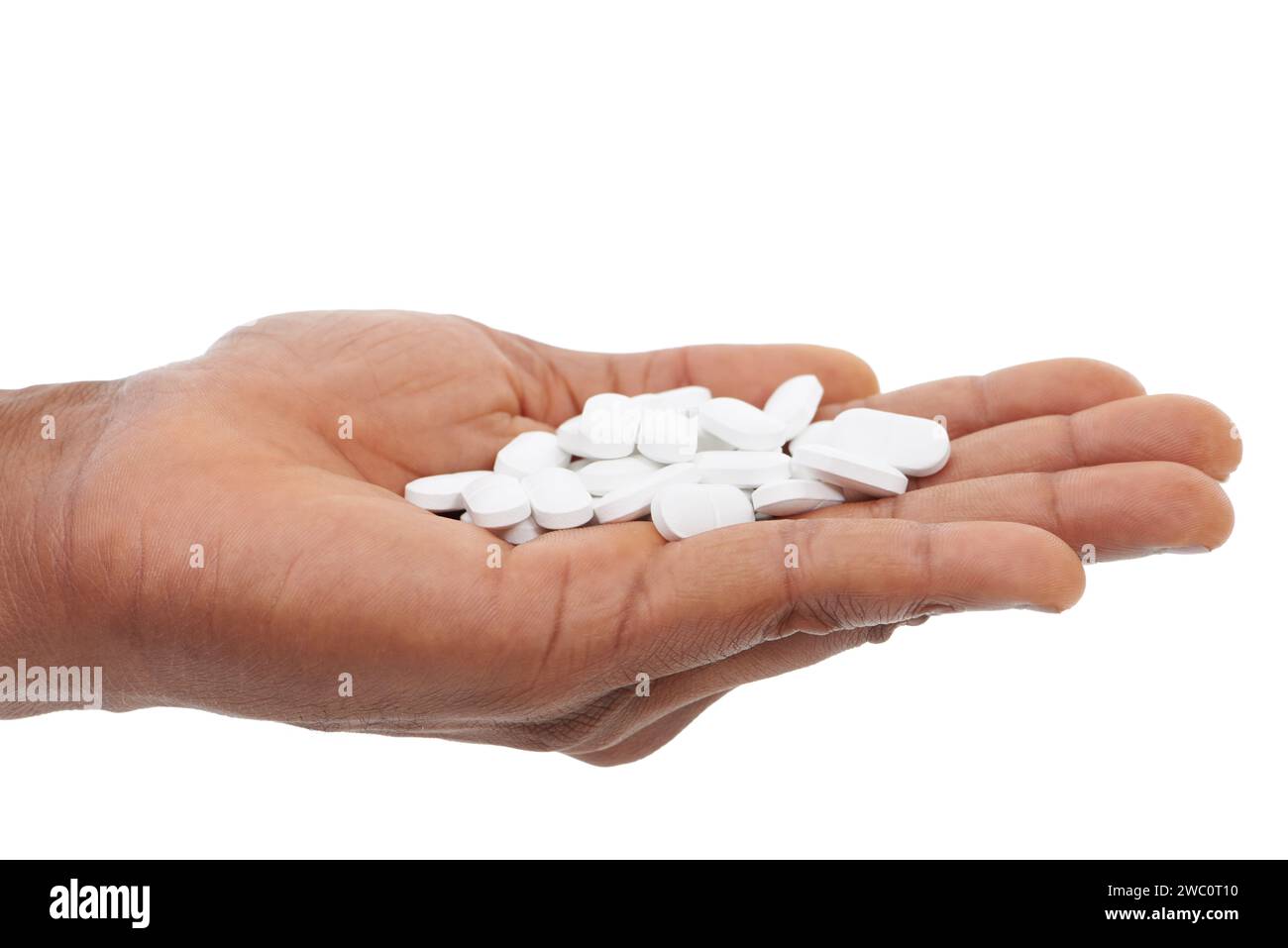 Hand, pills and medication for healthcare, virus and disease with drugs ...