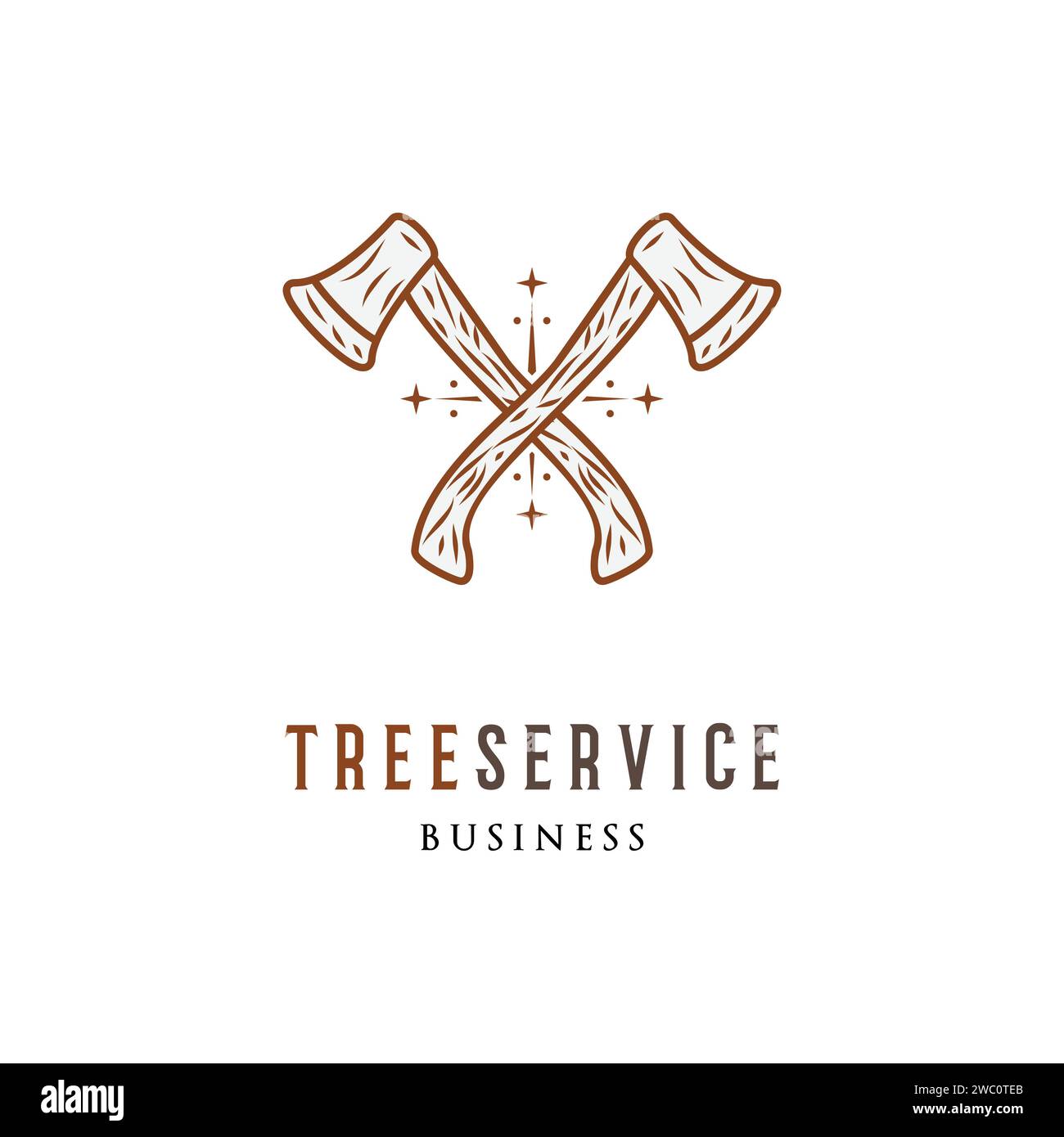 Simple tree service icon vector vectors hi-res stock photography and ...