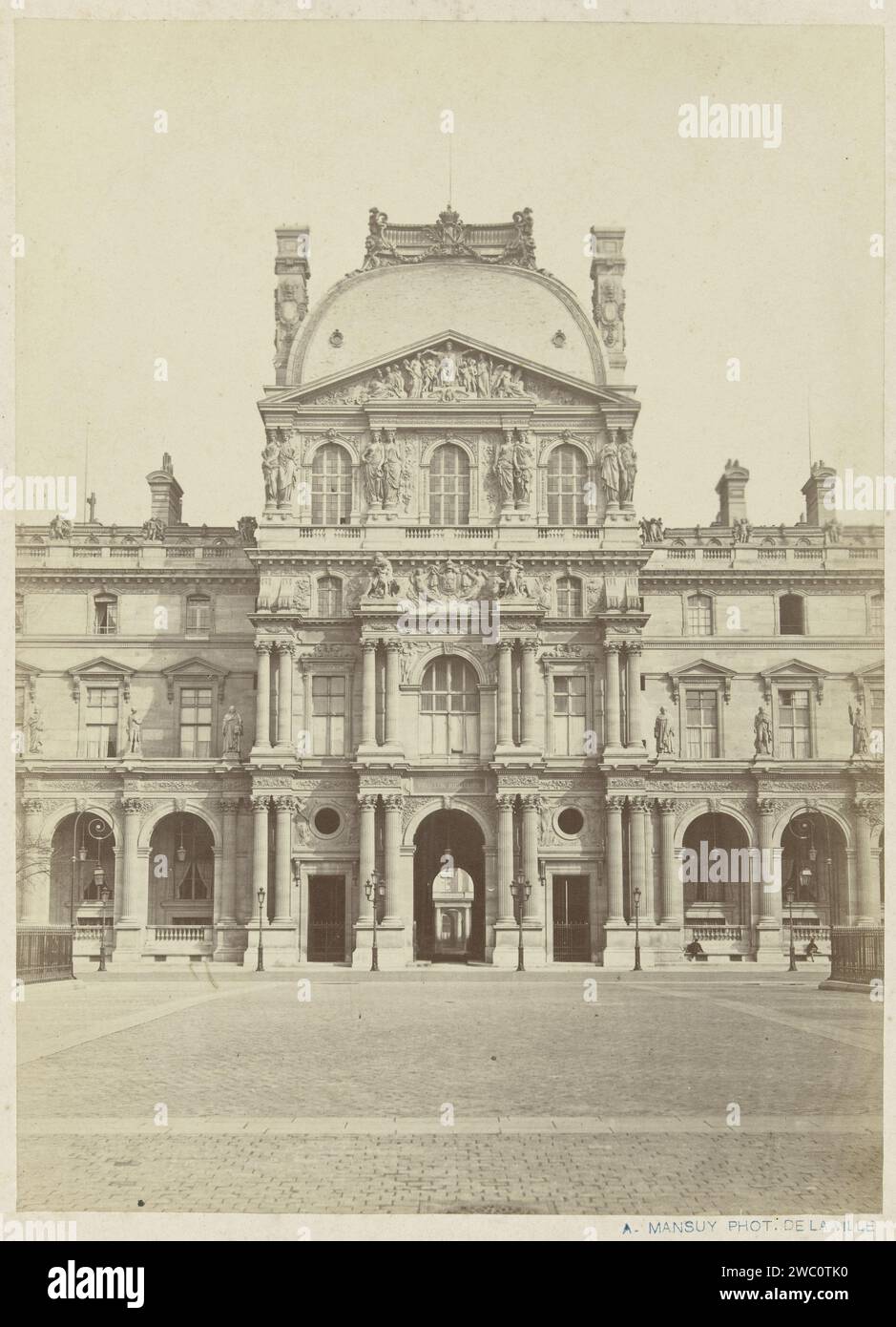 Pavilion of the Louvre in Paris, Albert Mansuy, 1860 - 1880 photograph ...