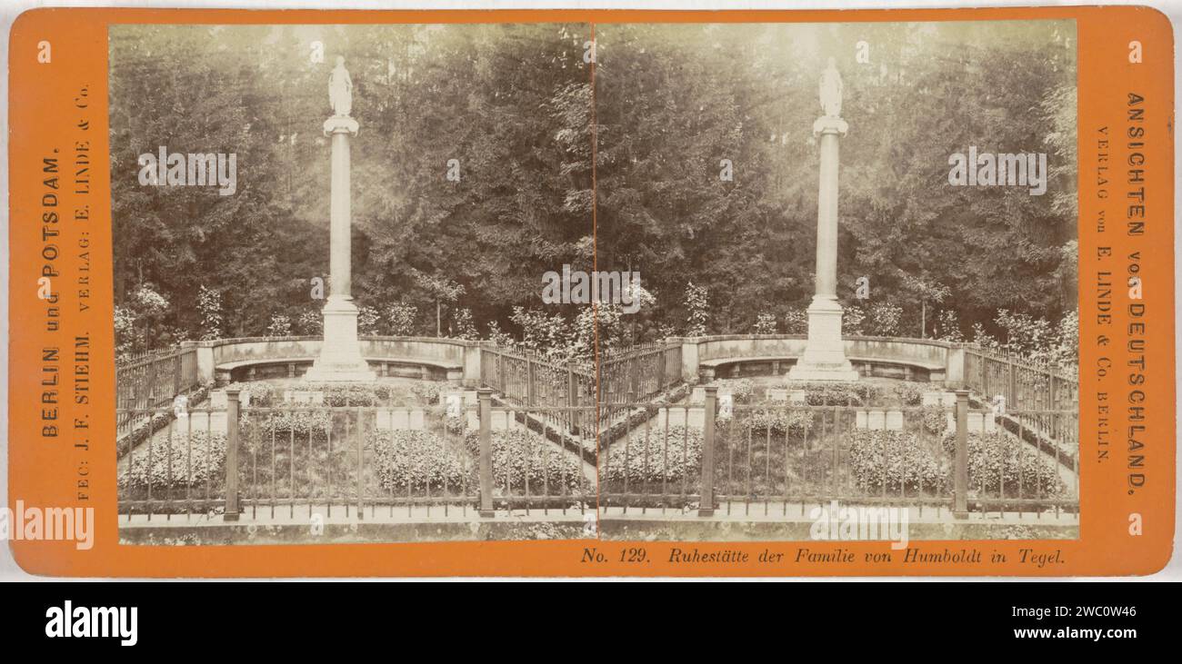 Family grave of the Von Humboldt family near Schloss Tegel, Berlin ...