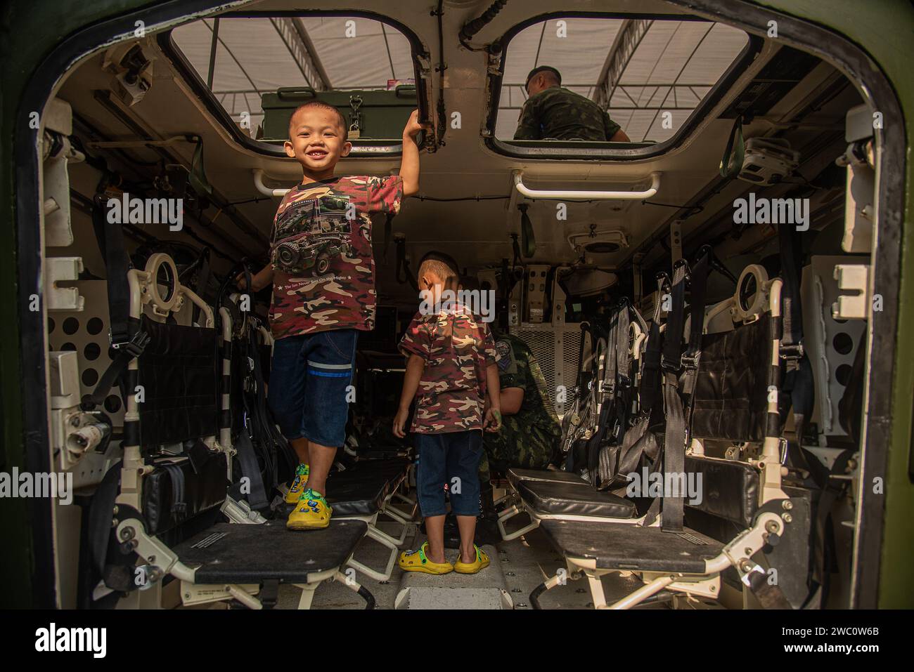 Army tank inside hi-res stock photography and images - Alamy