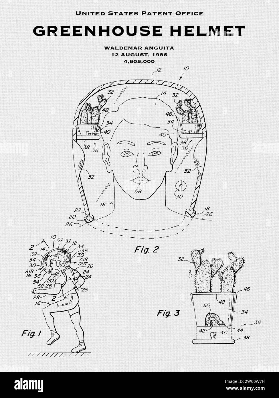 Greenhouse helmet patent hi-res stock photography and images - Alamy