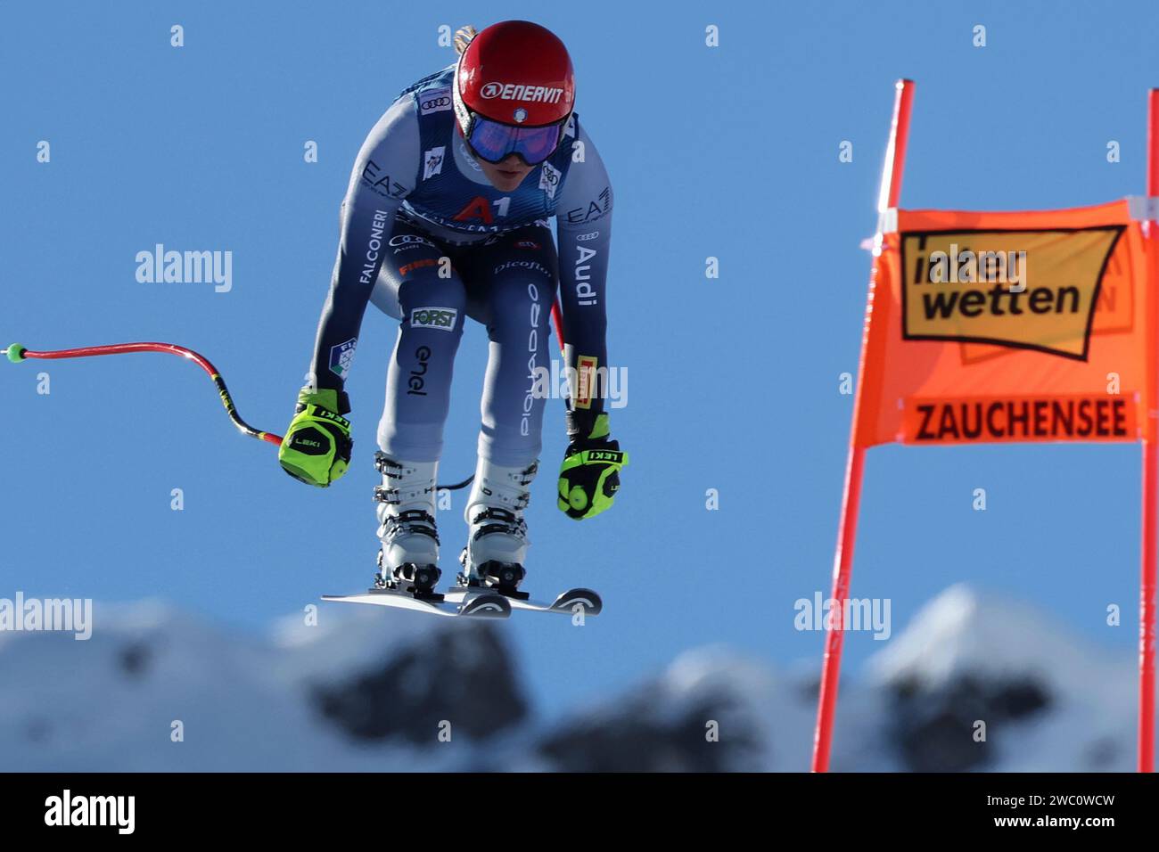 Italy's Laura Pirovano speeds down the course during an alpine ski ...
