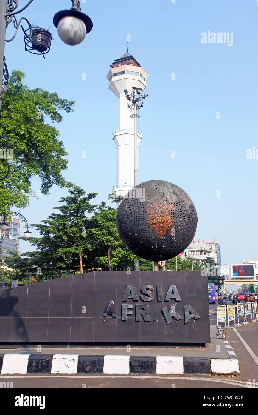 Asia Africa Monument or Tugu Asia Afrika, a historical monument in Jl ...