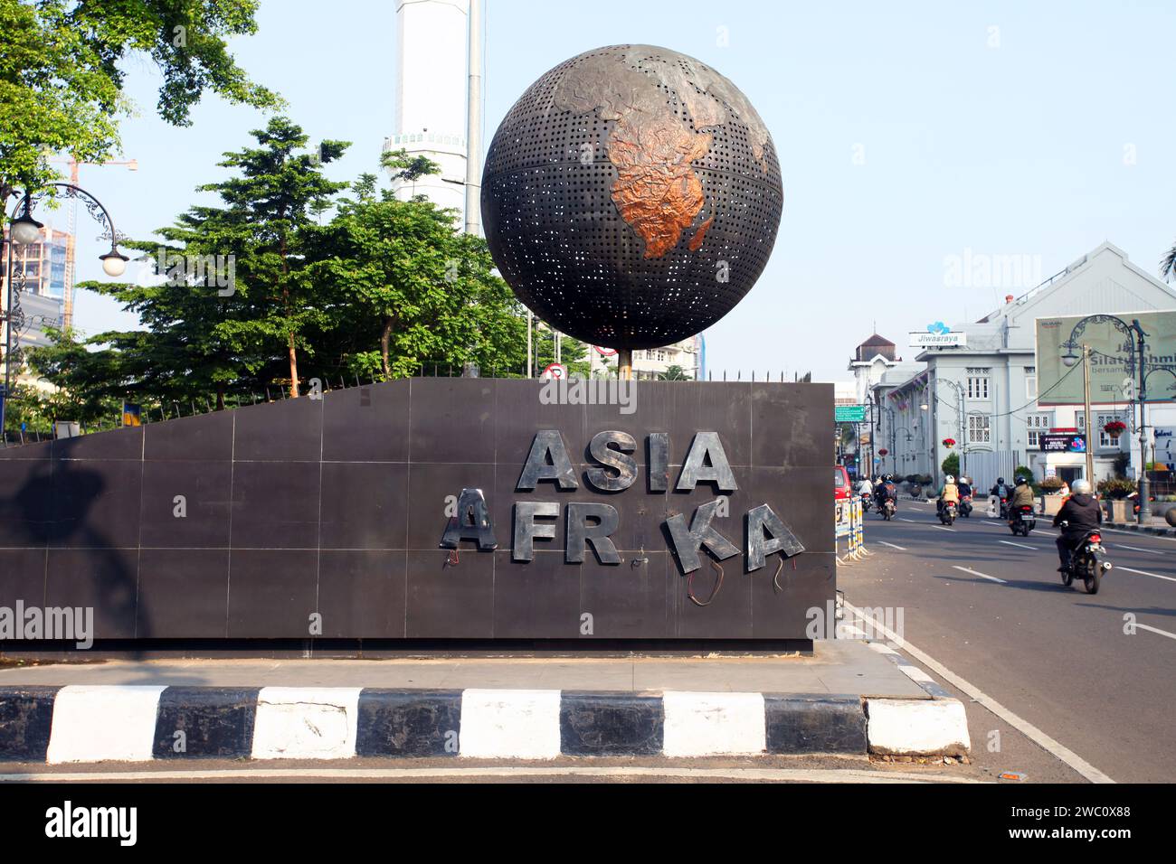 Asia Africa Monument or Tugu Asia Afrika, a historical monument in Jl ...