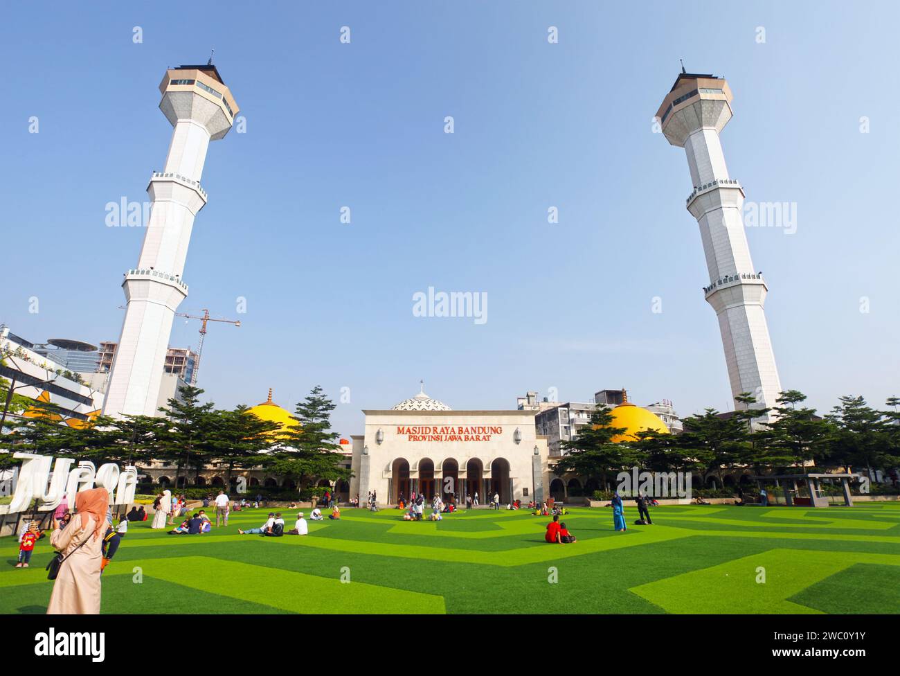 Grand Mosque of Bandung or Masjid Raya Bandung in Bandung, West Java ...