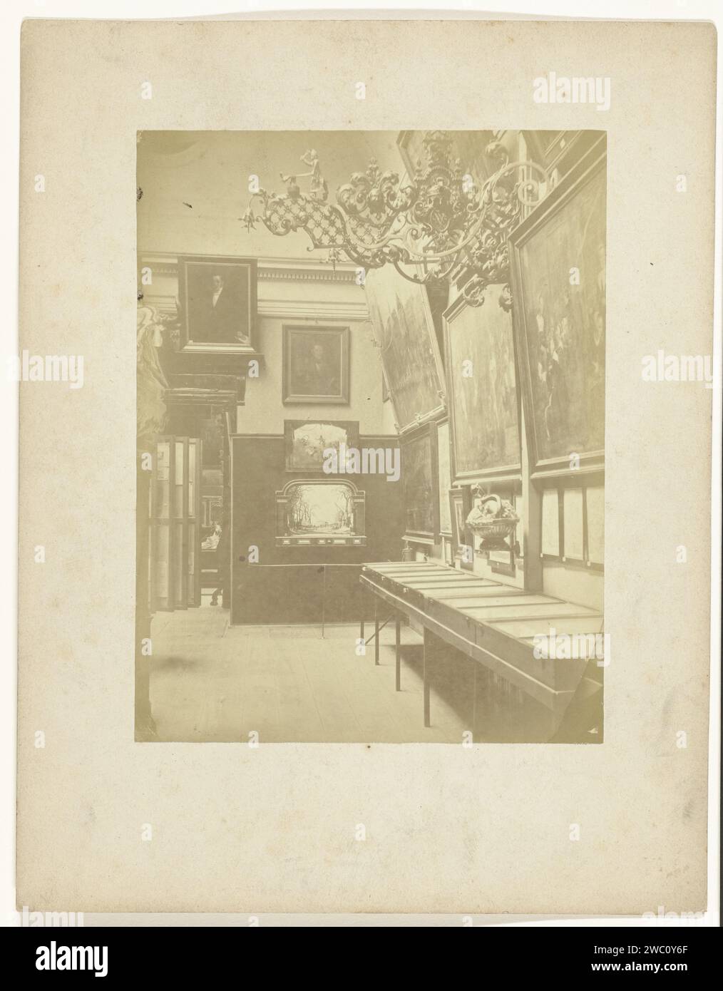 Face in room E of the historic exhibition Amsterdam 1876, with the sign ...