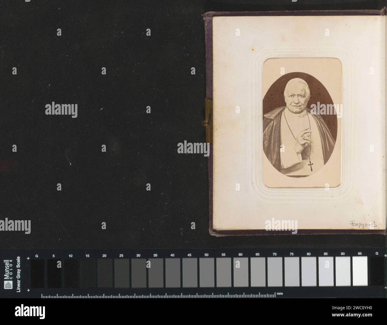 Photo production of (presumably) a drawing of Pope Pius IX, Anonymous ...