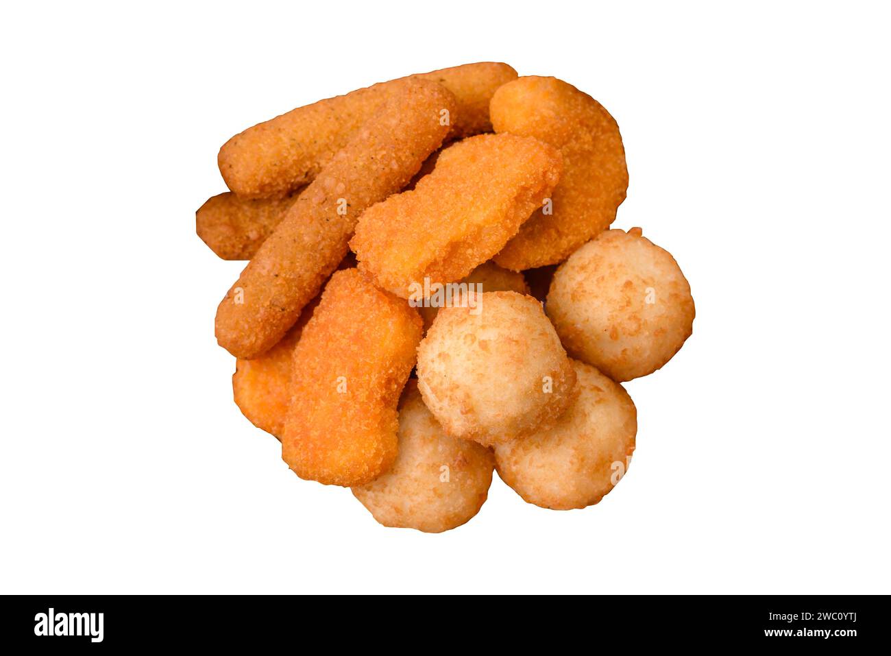 Delicious nuggets, sticks and balls of mozzarella and parmesan cheese ...