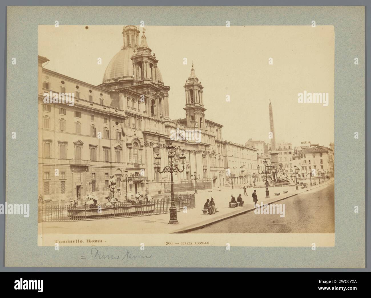 View of Piazza Navona in Rome, Ludovico Tuminello, After Giovanni ...