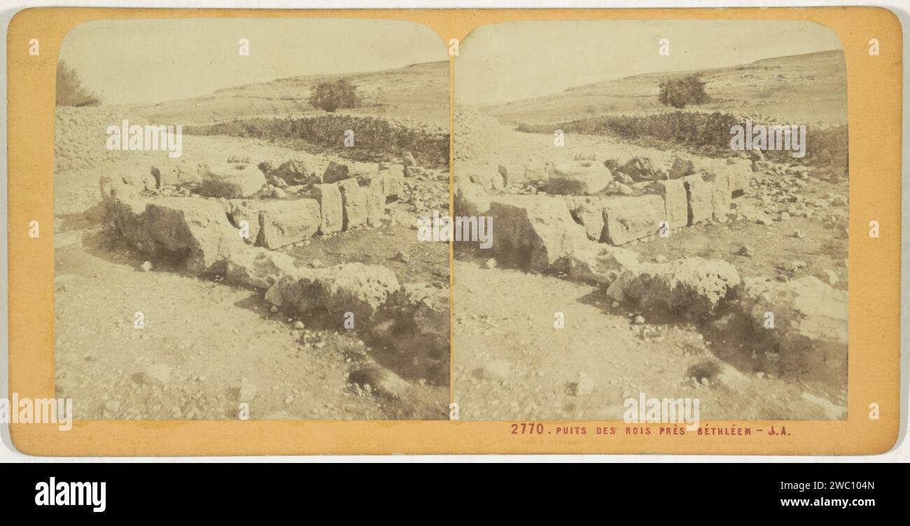 View of the Source of Wise near Bethlehem, Jean Andrieu, 1862 - 1876 ...