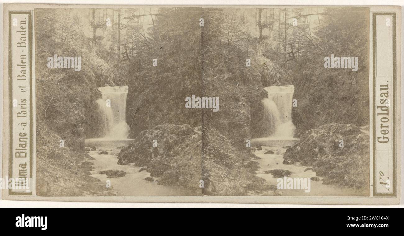 Waterfalls Van Geroldsau in Baden -Baden, Numa Blanc, 1852 - 1863 ...