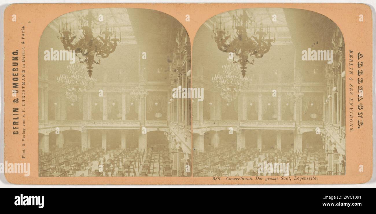 Interior of the Konzerthaus Berlin on the Gendarmenmarkt in Berlin, S.P ...