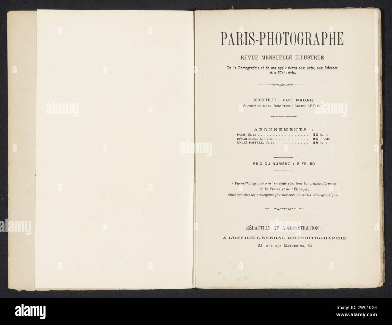 Paris-Photographer First year 1891 No 9, 1891 magazine paper engraving ...
