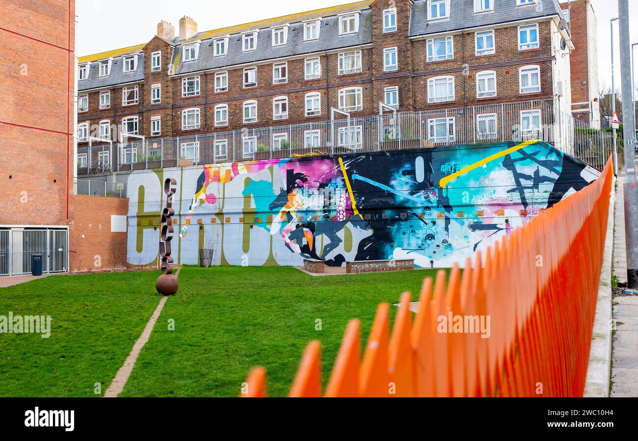 The Circus Street regeneration development in Brighton with the old ...
