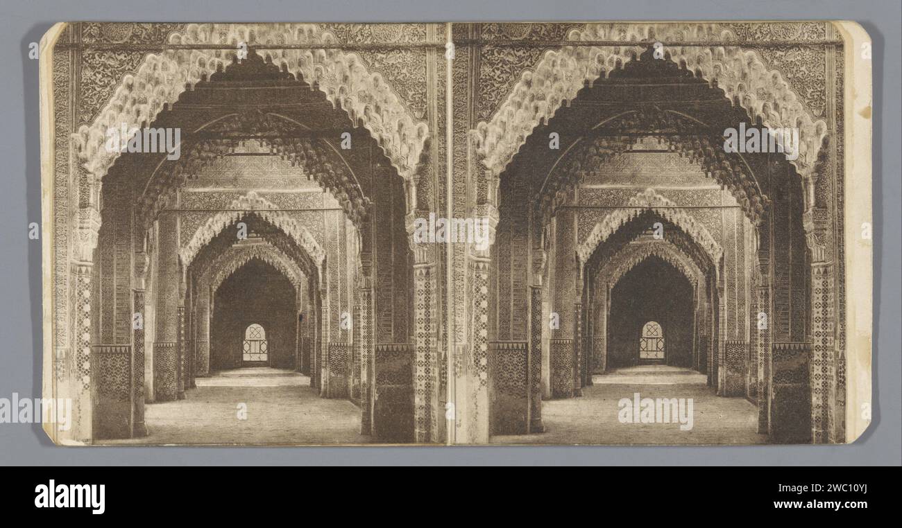 Interior of the Alhambra in Granada, Anonymous, c. 1890 - c. 1920 ...