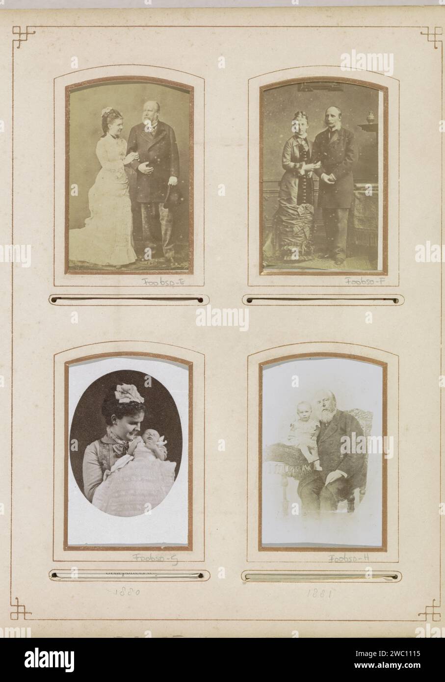 Portrait of Queen Emma with Princess Wilhelmina as Baby, Maurits ...