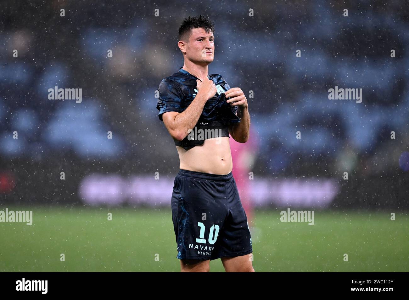 Sydney, Australia. 13th Jan, 2024. Joseph Lolley of Sydney reacts ...