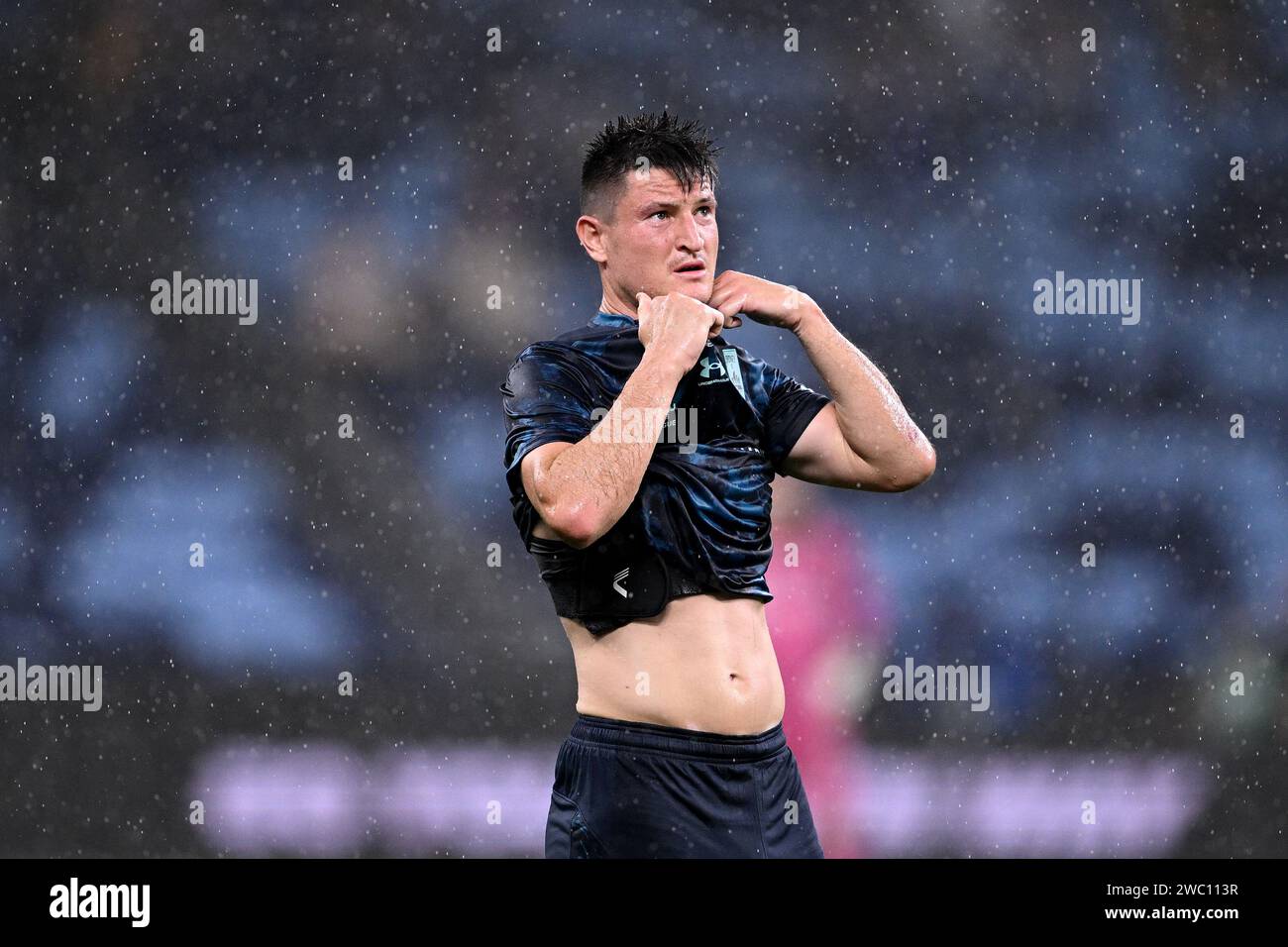 Sydney, Australia. 13th Jan, 2024. Joseph Lolley of Sydney reacts ...
