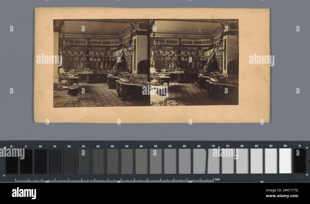 Interior of a butcher shop, presumably in Paris, Anonymous, c. 1855 - c ...