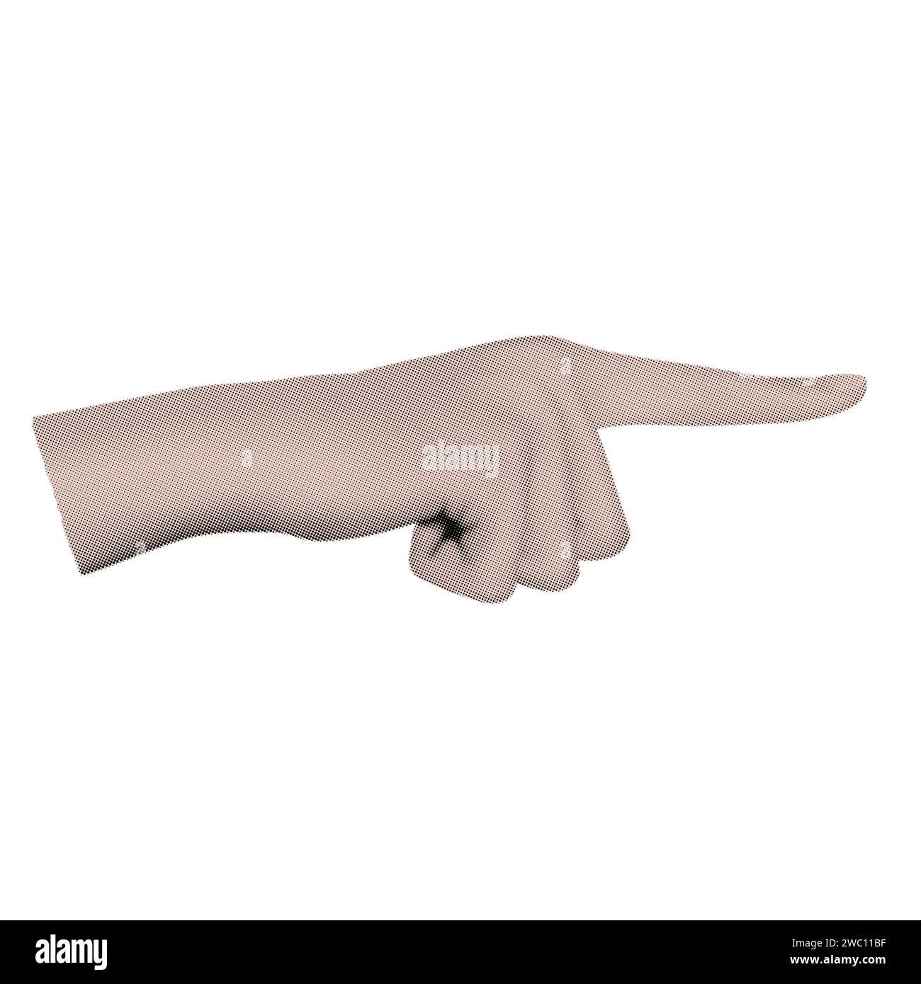 Vintage pointing finger illustration hi-res stock photography and ...