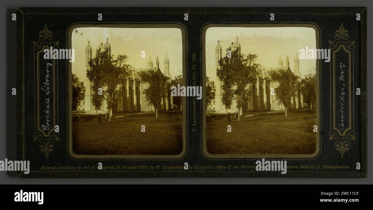 Gore hall the college library hi-res stock photography and images - Alamy