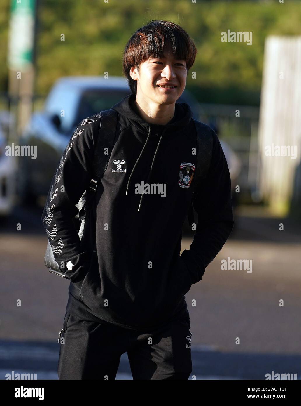 Coventry City's Tatsuhiro Sakamoto arrives ahead of the Sky Bet ...