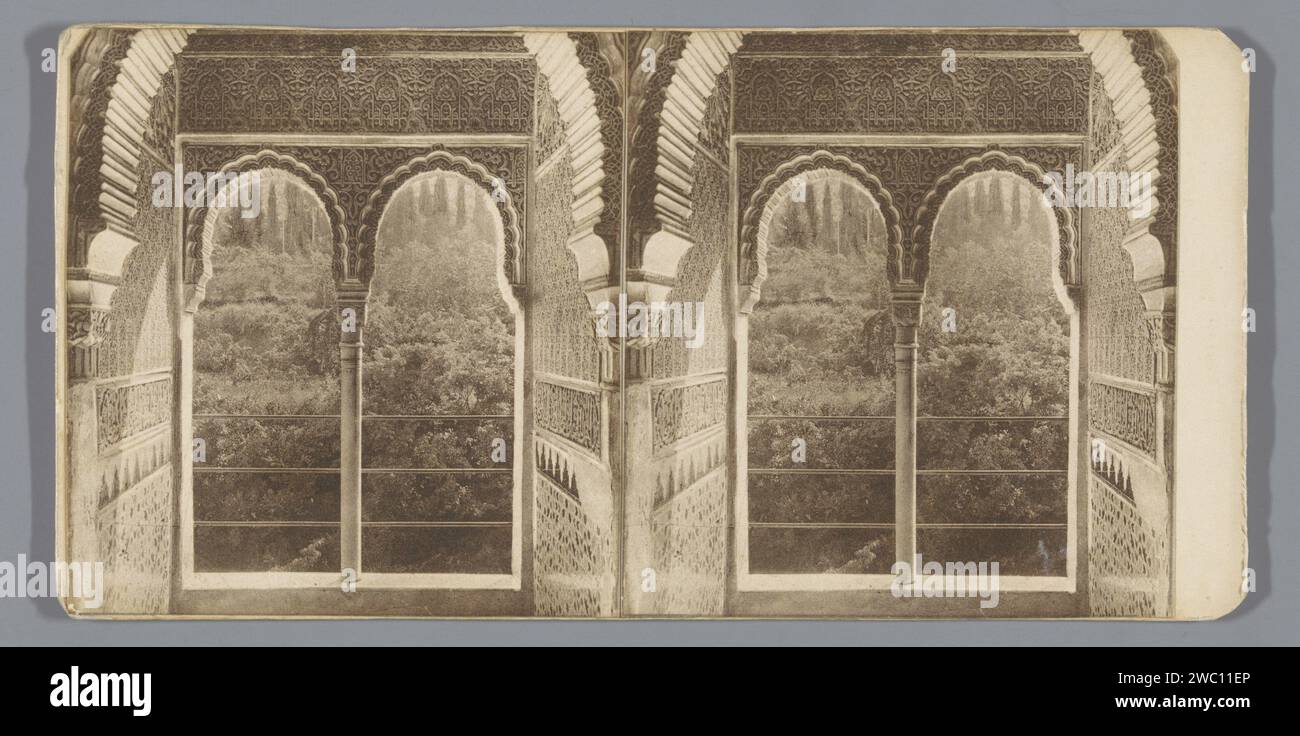 Window in the Alhambra in Granada, Anonymous, c. 1890 - c. 1920 ...