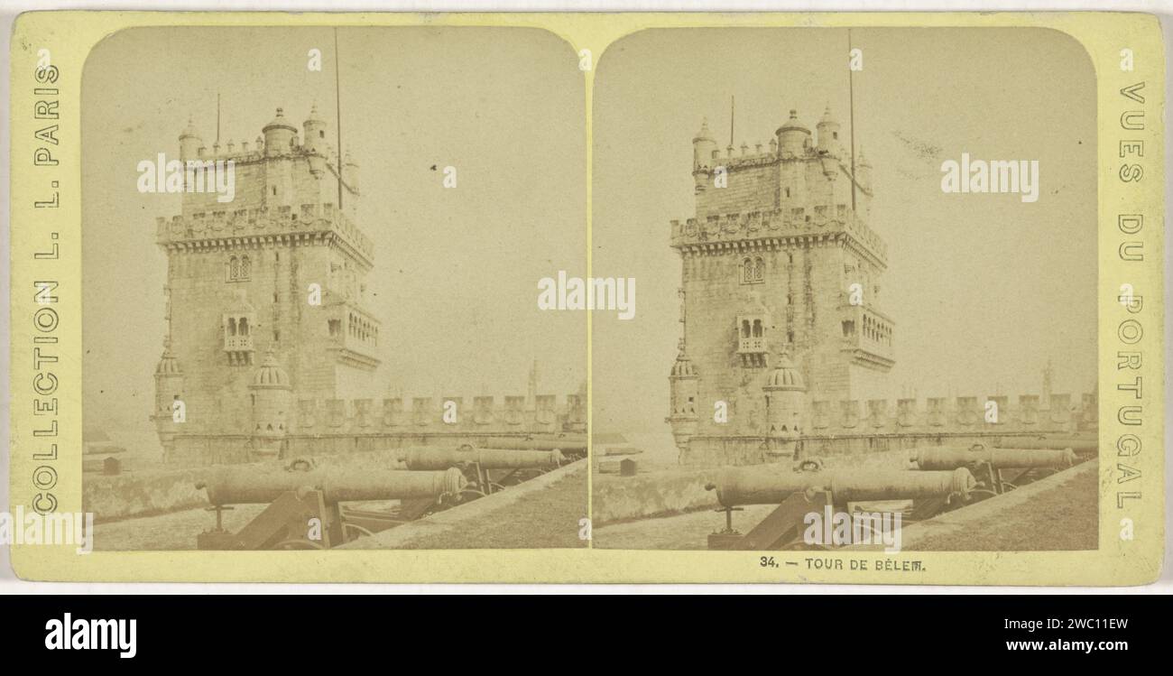 Tower of Belém, Lissabon, Anonymous, 1868 - 1890 stereograph ...