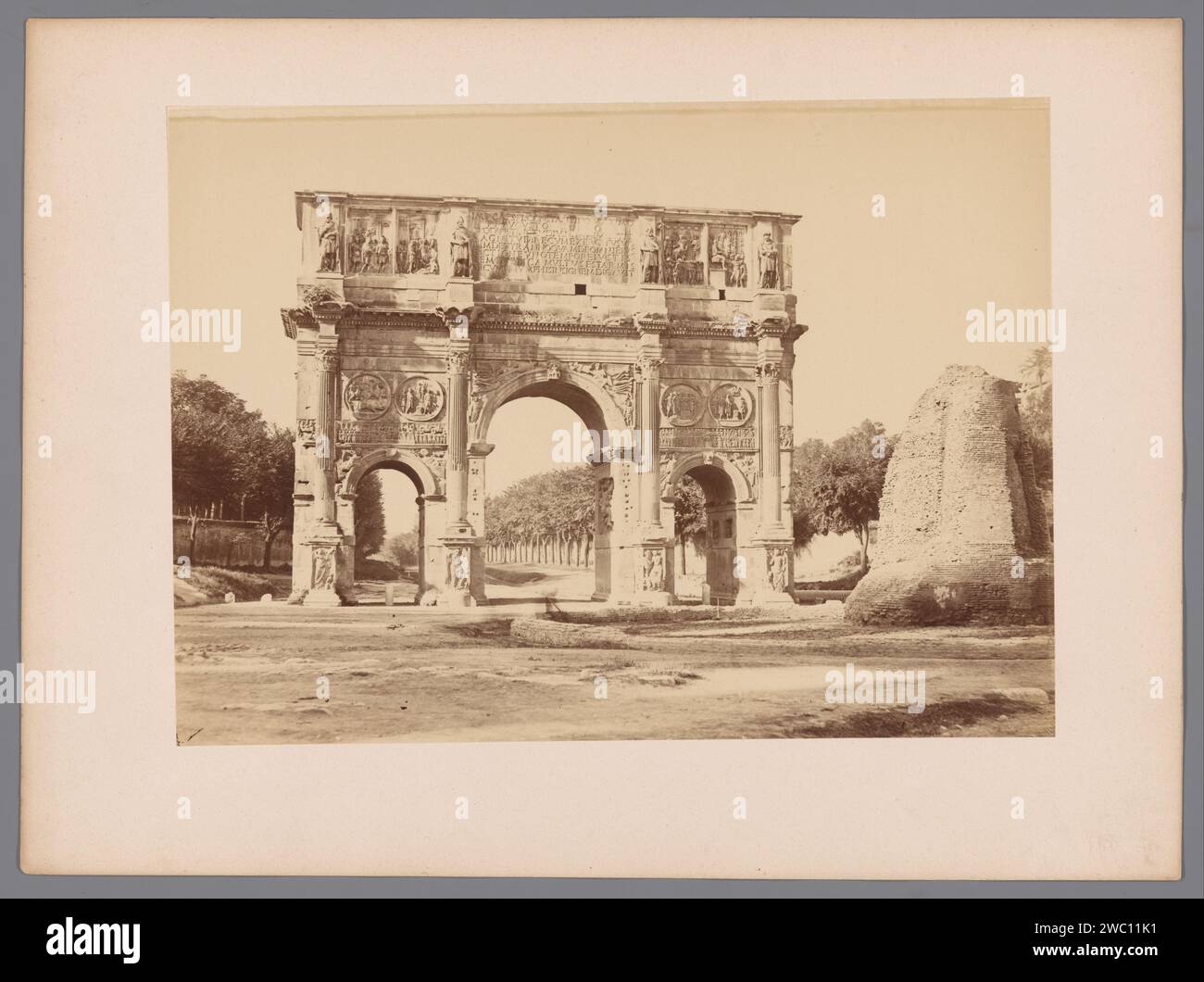 Boog van Constantijn in Rome, Anonymous, 1851 - 1900 photograph Rome ...