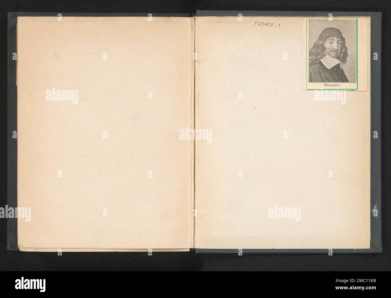 Reproduction of a painted portrait of René Descartes by Frans Hals ...