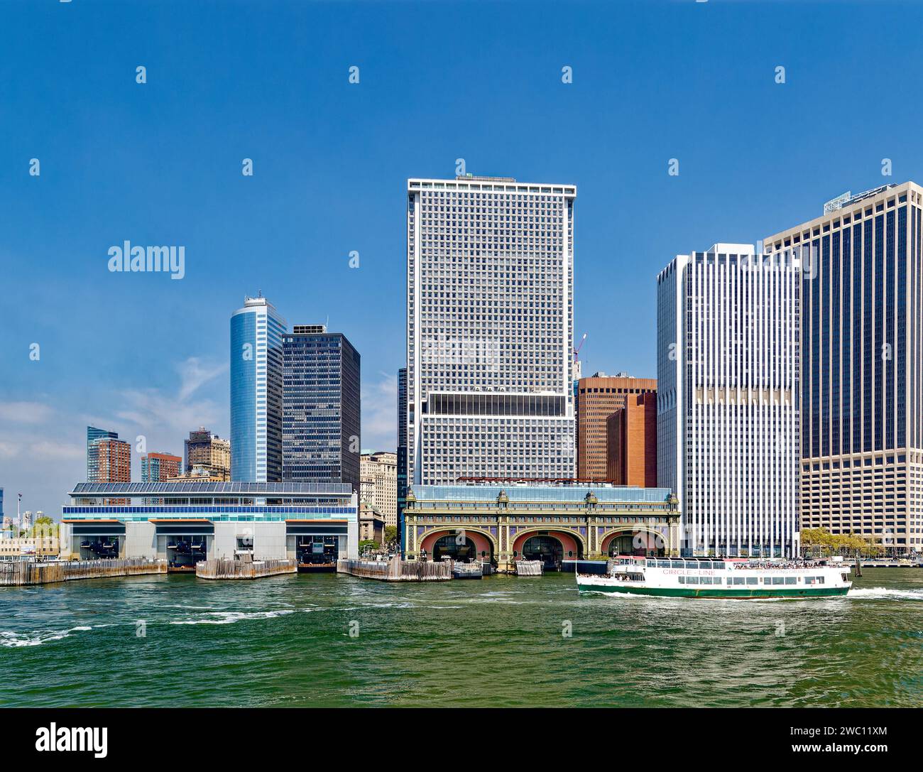 Staten Island and Governors Island ferry terminals are prominent ...