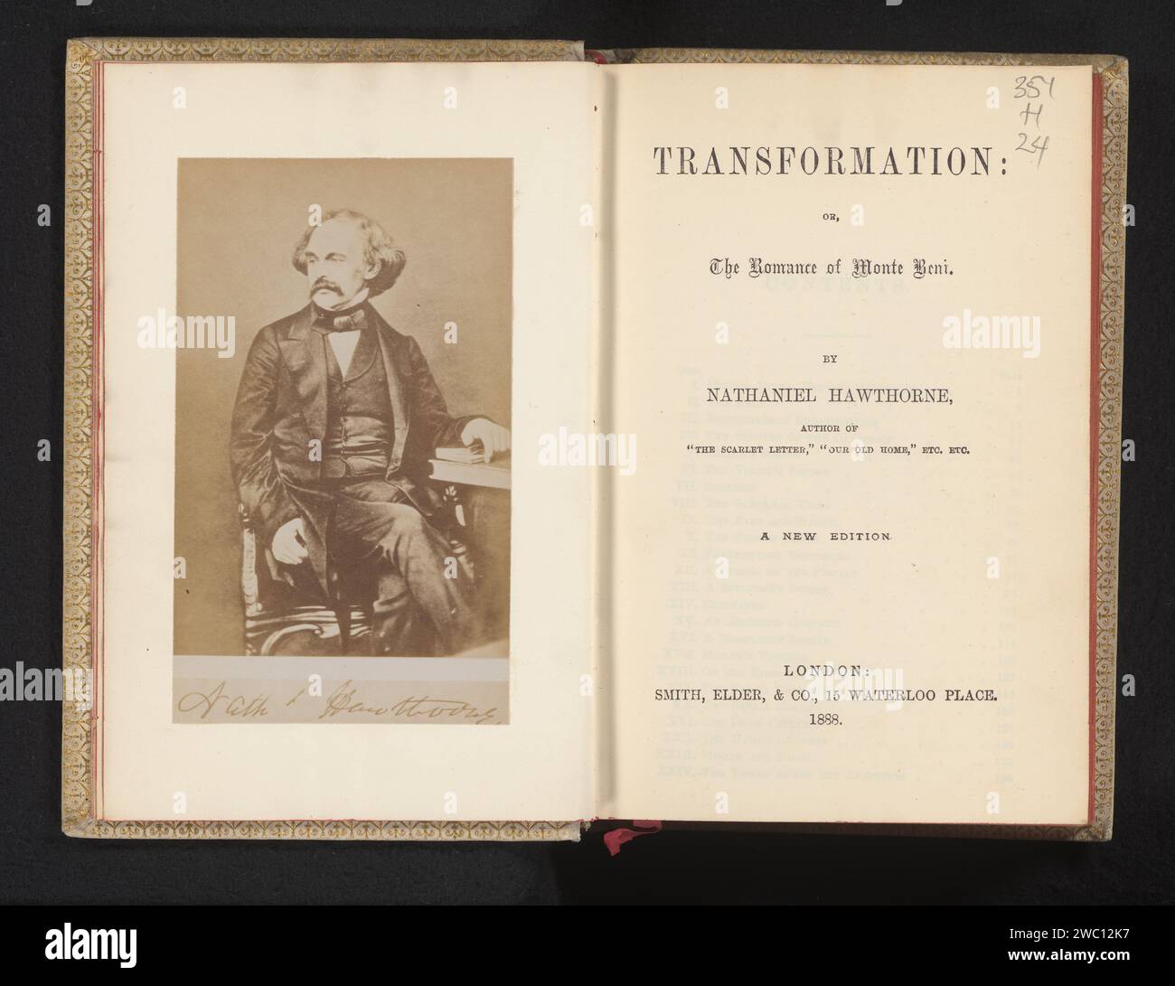 Portret van Nathaniel Hawthorne, anonymous, c. 1883 - in or before 1888 ...