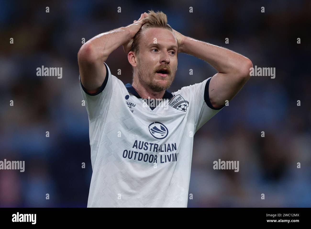 Sydney, Australia. 13th Jan, 2024. Ben Halloran of Adelaide United ...