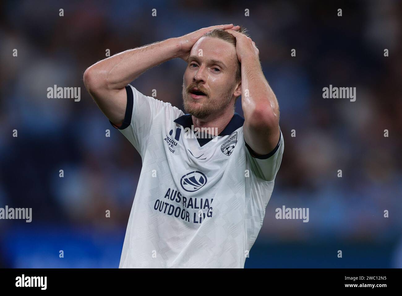 Sydney, Australia. 13th Jan, 2024. Ben Halloran of Adelaide United ...