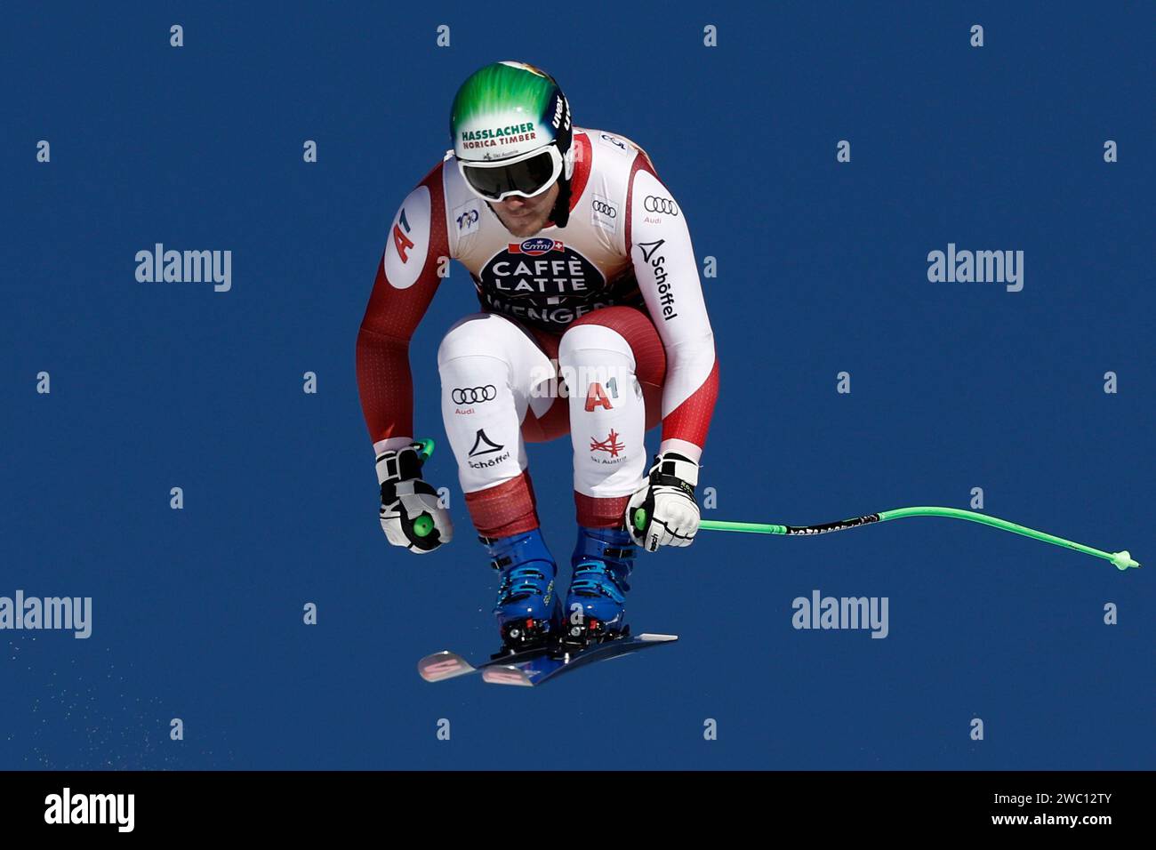 Austria's Otmar Striedinger speeds down the course during an alpine ski ...
